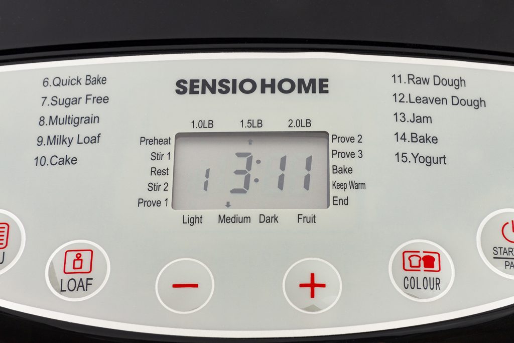 Sensio Home Bread Maker Black Digital - ukappliancesonline.com
