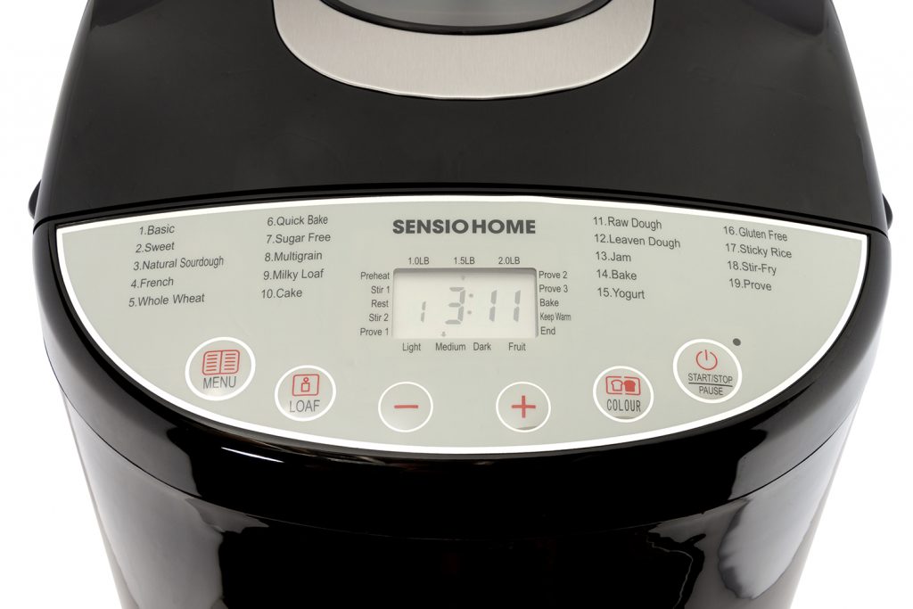Sensio Home Bread Maker Black Digital - ukappliancesonline.com